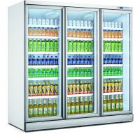 China Factory Price Commercial 3 Door Chiller for Supermarket Glass Door Fridge Beverages Display Cooler for sale