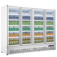 China Factory Price 1-4 Glass Door Beverage Cooler Refrigeration Equipment Cool Climate Supermarket Display Fridge for sale
