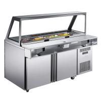 China High Quality Commercial 300L Stainless Steel Display Salad Refrigerator Single-Temperature for sale
