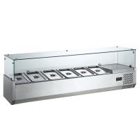 China Hot Selling High Quality Kitchen Cooler Pizza Salad Prep Table Display Refrigerator Work Table Chiller Retail Store Commercial for sale