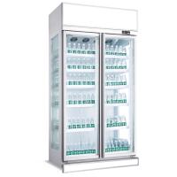 China Hot Sell Commercial Upright Display Refrigerator Glass Door Showcase Supermarket Beverage Chiller for sale