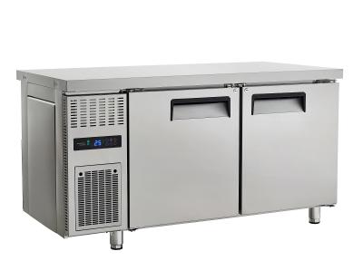 China Commercial Counter Air-Cooled Worktable Refrigerator with Compressor for Kitchen Restaurant Display Refrigeration Equipment for sale