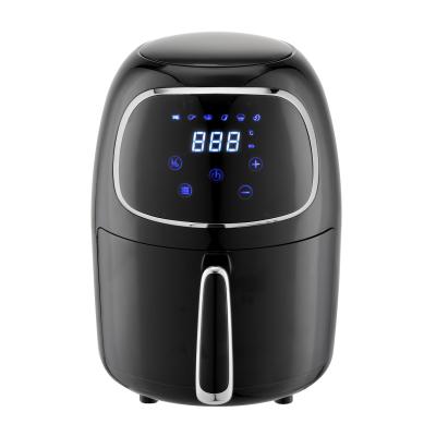 China Modern Design 2 Litre Mini Air Fryer Oil Less 1200W Digital Touch Screen for sale