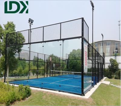 China Professional 20x10m Padel Court System with 12mm Tempered Glass Walls - Customizable Indoor/Outdoor Sports Facility for sale