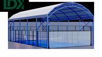 China OEM ODM Padel Court 20m x 10m with 12mm Tempered Glass Walls and 200W LED Lighting System for sale