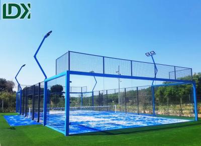 China LDK2019-3D Padel Court 20m x 10m with 12mm Tempered Glass and Steel Mesh Construction for sale