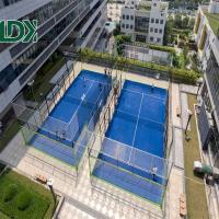 China Professional Glass Fenced Padel Court with 12mm Tempered Glass and 20x10m Standard Size for Sports Facilities for sale