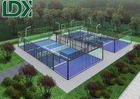 China Professional 360° Panoramic Padel Court 20m x 10m with 12mm Tempered Glass for Tournament Use for sale