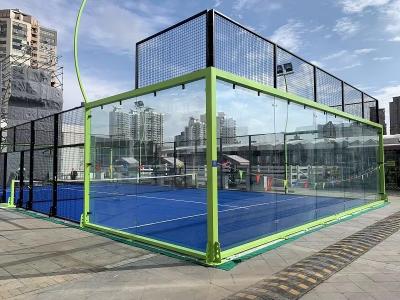 China LDK200S-R Panoramic Paddle Tennis Court with 12mm Tempered Glass and 20x10m Field Size for Multi-Sport Applications for sale