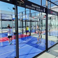 China Professional Outdoor Padel Court 20m x 10m with 12mm Tempered Glass and CE Certification for Competition Use for sale