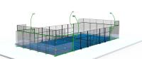 China Elite Glass Walled Padel Court System 20m x 10m Custom Professional Sports Solution for sale