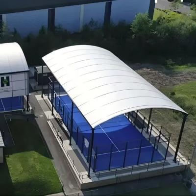 China Outdoor Roof Cover Padel Tennis Court 20x10m LDK2019-3 with 12mm Tempered Glass for sale