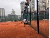 China Retractable Electric Roof Padel Tennis Court 20m x 10m LDK2019-3 for sale