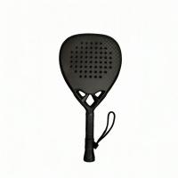 China Carbon Fiber Padel Racket Wooden Frame 340-380g 455-460mm Professional Competition Beginner Customizable for sale