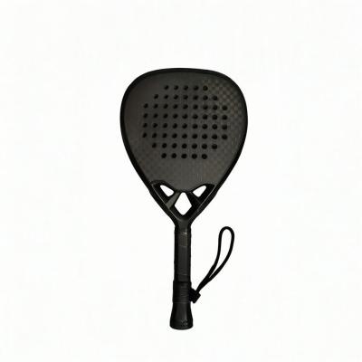 China Carbon Fiber Padel Racket Wooden Frame 340-380g 455-460mm Professional Competition Beginner Customizable for sale