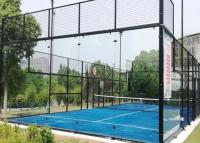 China Panoramic Glass Padel Court 20m x 10m Customizable Indoor Outdoor with 12mm Tempered Glass for sale