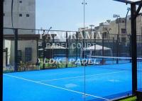 China Panoramic Glass Padel Court 20x10m Customizable Indoor Outdoor Sports Facility for sale