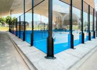 China Panoramic Glass Padel Court 20x10m Customizable Indoor Outdoor Sports Facility for sale