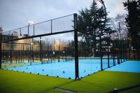 China LDK Panoramic Padel Court 20x10m with 12mm Tempered Glass Walls for Sports Centers and Gyms for sale