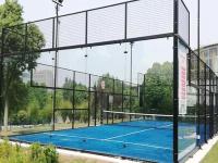 China LDK Panoramic Padel Court 20x10m with 12mm Tempered Glass Walls for Sports Centers and Gyms for sale