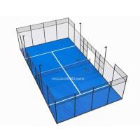 China LKD Panoramic Padel Court 20m x 10m with 12mm Tempered Glass and Steel Mesh for Professional Stadium for sale