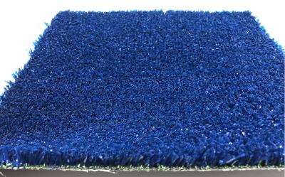 China Blue Green Padel Court Curved Artificial Grass 12mm Pile Height Sports Synthetic Turf Carpet for sale