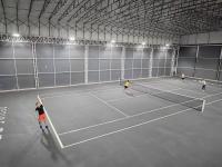 China LDK Panoramic Portable Padel Court 10x20m with Roof 12mm Tempered Glass Outdoor Waterproof for sale