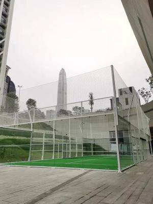 China Official Size Padel Court 20m x 10m with 12mm Tempered Glass and Steel Mesh for sale