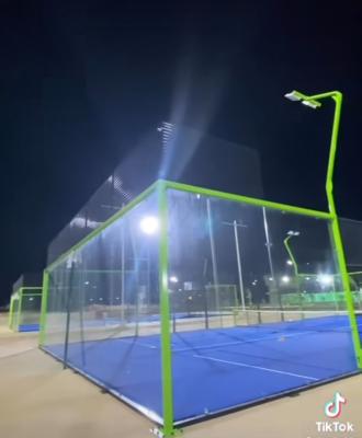 China Professional Padel Tennis Court 20m x 10m with 12mm Tempered Glass for Outdoor Sports for sale
