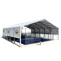 China Custom Padel Tennis Tent EN1090 Steel Frame 20m x 10m Indoor Outdoor Multi-Purpose Sports Shelter for sale