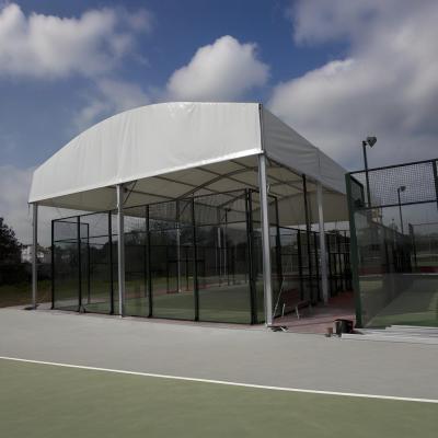 China Modular Padel Tennis Tent 20m x 10m CE EN 6082-T6 Aluminum Frame Windproof 120km/h for sale