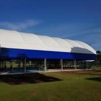 China Customizable Eco-Friendly Padel Court Tent 850g/m² PVC Windproof 120km/h CE EN Certified Indoor Outdoor for sale