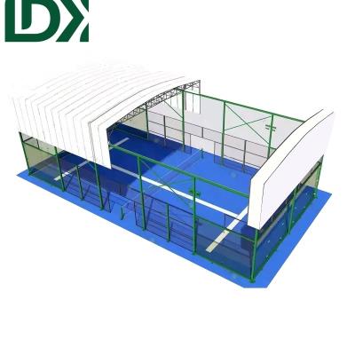 China Adjustable Sustainable Padel Court Canopy 20m x 10m CE EN Approved Waterproof Indoor Outdoor for sale