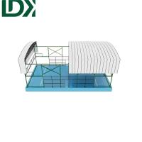 China Customizable Padel Court Shelter 20x10m with 12mm Tempered Glass - CE/EN Certified Weather-Resistant Design for sale