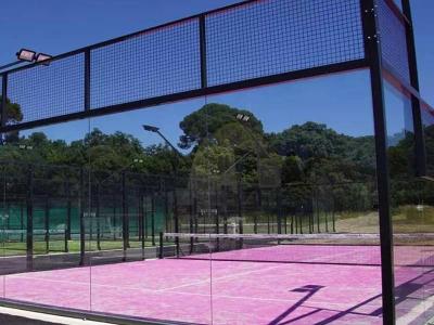 China Professional Padel Court Kit 20m x 10m Modular Assembly with 12mm Tempered Glass for sale