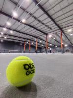 China Covered Padel Court 20x10m Weatherproof Canopy Design All Season Use Tempered Glass 12mm for sale
