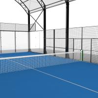 China Customizable Portable Roofed Padel Court 20x10m UV-Resistant Canopy Stable Frame for Training Competition for sale