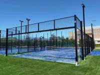 China 360° Panoramic Padel Court with 12mm Tempered Glass and 20x10m Field Size for Professional Sports Facilities for sale