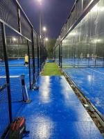 China Custom Panoramic Padel Court 20m x 10m with 12mm Tempered Glass for Professional Competition for sale