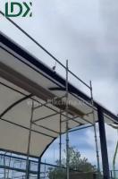 China Advanced All-Weather Padel Court with 12mm Tempered Glass and 20x10m Field Size - Protective Dome System for sale