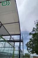 China Elite Performance Padel Arena with Climate-Controlling Canopy - 20m x 10m Court with 12mm Tempered Glass for sale