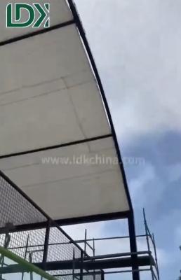 China LDK203S-R Precision-Engineered Padel Court Canopy 20m x 10m with 12mm Tempered Glass for sale