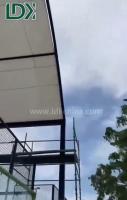 China Professional Padel Court with Retractable Canopy - 20m x 10m Field Size, 12mm Tempered Glass, CE & ISO Certified for sale
