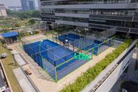 China 360 Degree Panoramic Tempered Glass Padel Tennis Court 12mm Professional Competition for sale