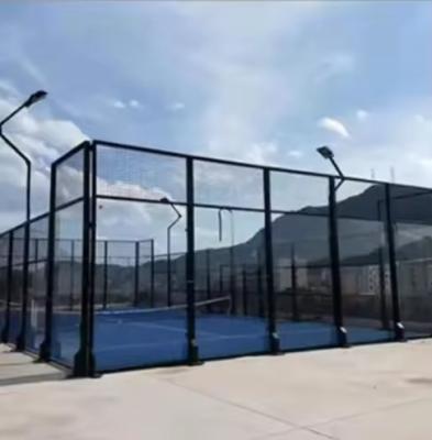 China Classic Padel Tennis Court 20m x 10m with 12mm Tempered Glass from China Supplier for sale