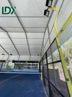 China Industrial Covered Padel Court 20x10m with Typhoon-Resistant Roof & Galvanized Steel Structure for sale