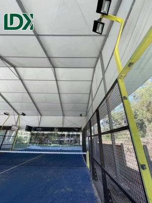 China Industrial Covered Padel Court 20x10m with Typhoon-Resistant Roof & Galvanized Steel Structure for sale