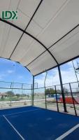 China Premium High-Strength Covered Padel Court 20x10m with Level 13 Typhoon Wind Resistance for sale