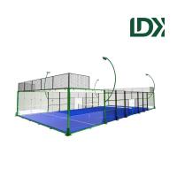 China LDK Panoramic Padel Court with 12mm Tempered Glass and 20x10m Field Size - Customizable Sports Facility for sale
