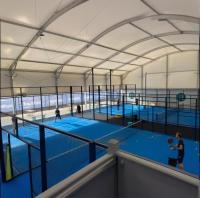 China 20m x 10m Outdoor Retractable Roof Padel Court Equipment LDK200S-R with 12mm Glass and 4.0mm Steel Mesh for sale